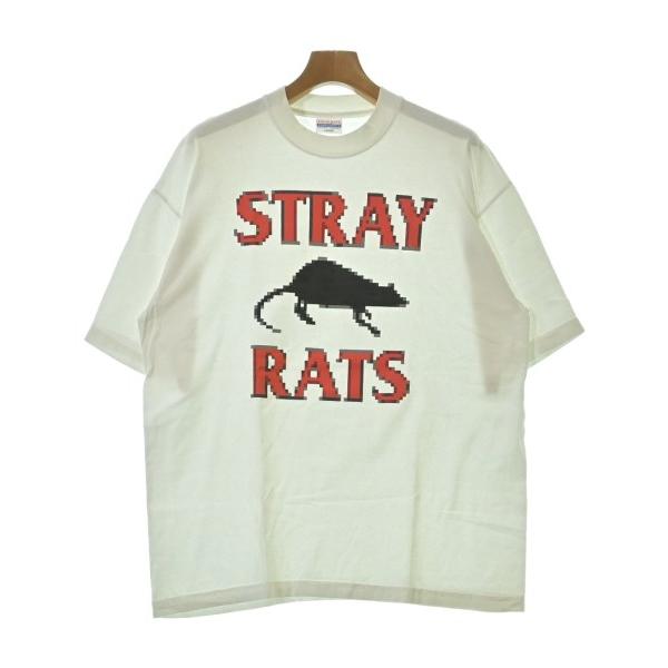 【ブランド】STRAY RATS (ストレイ ラッツ)【タイプ】メンズ【商品番号】2200683042030r20260515【コンディション】ランク：B   詳細：首まわり汚れあり【カラー】白【サイズ】L【実寸(cm)】身幅:57cm,肩...