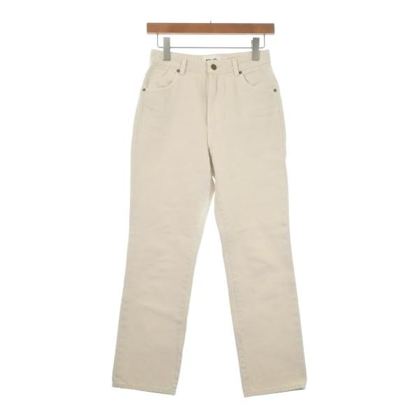 【ブランド】ROLLA'S (ローラス)【タイプ】レディース【商品番号】2200638491029r20251220【コンディション】ランク：B   詳細：裾汚れあり【カラー】オフホワイト(デニム)【サイズ】26(M位)【実寸(cm)】ウエ...