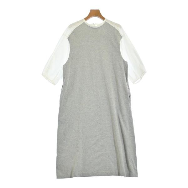 【ブランド】Nell (ネル)【タイプ】レディース【商品番号】2200663597079r20260323【コンディション】ランク：B   詳細：首まわり、袖口汚れあり【カラー】グレーx白【サイズ】-(M位)【実寸(cm)】身幅:49cm,...