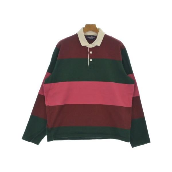 【ブランド】ROWING BLAZERS (ローリングブレザー)【タイプ】メンズ【商品番号】2200660419039r20260301【コンディション】ランク：B   【カラー】エンジx緑xピンク(ボーダー)【サイズ】XL【実寸(cm)】...