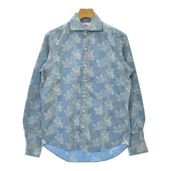【ブランド】GALLIPOLI camiceria (ガリポリカミチェリア)【タイプ】メンズ【商品番号】2200617868040r20251029【コンディション】ランク：B   【カラー】青(花柄)【サイズ】46(M位)【実寸(cm)】...