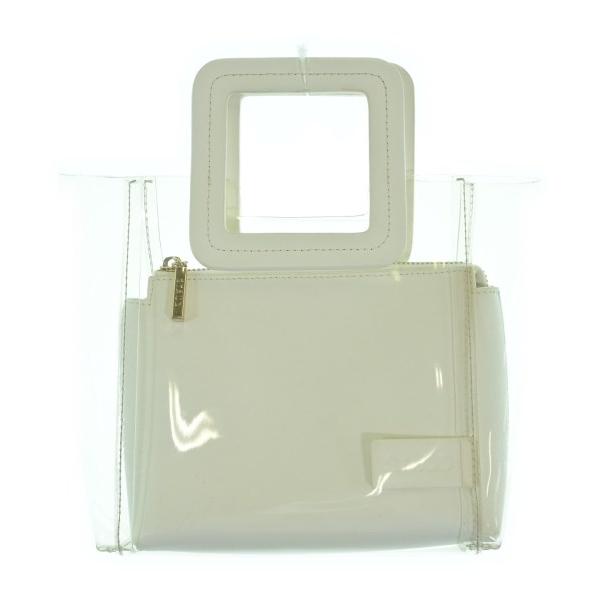 【ブランド】STAUD (スタウド)【タイプ】レディース【商品番号】2200636235403r20251222【コンディション】ランク：B   【カラー】クリアx白【サイズ】-【実寸(cm)】最大横:26cm,高さ:19cm,マチ:9cm...