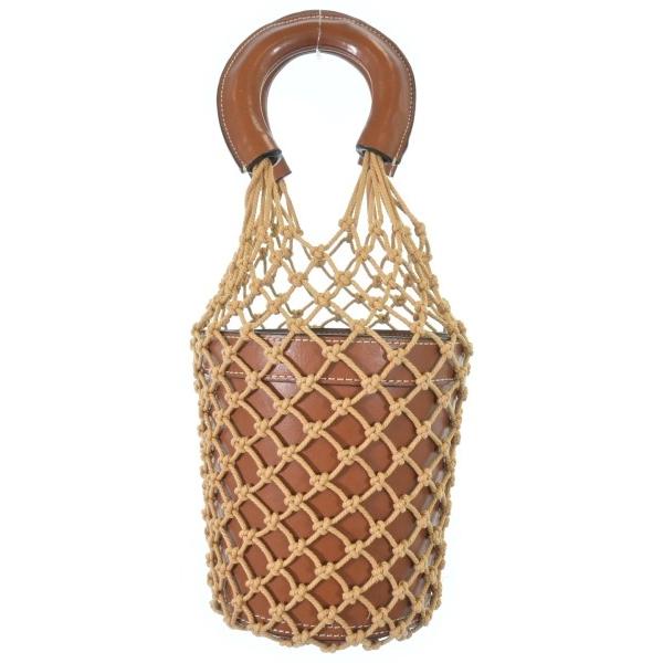 【ブランド】STAUD (スタウド)【タイプ】レディース【商品番号】2200579970010r20250715【コンディション】ランク：B   【カラー】茶xベージュ【サイズ】-【実寸(cm)】横:18cm,高さ:19cm,マチ:14cm...