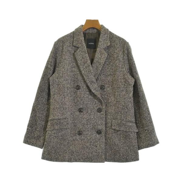 【ブランド】N.O.R.C (ノーク)【タイプ】レディース【商品番号】2200646928081r20260213【コンディション】ランク：A   【カラー】茶系(ツイード)【サイズ】2(M位)【実寸(cm)】身幅:49cm,肩幅:41cm...