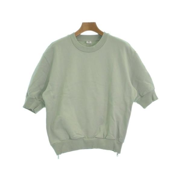 【タイプ】レディース【商品番号】2200440504238r20240413【コンディション】ランク：B   【カラー】緑【サイズ】S【実寸(cm)】身幅:47cm,肩幅:48.5cm,袖丈:28cm,着丈:56cm【素材】綿100%、(別...