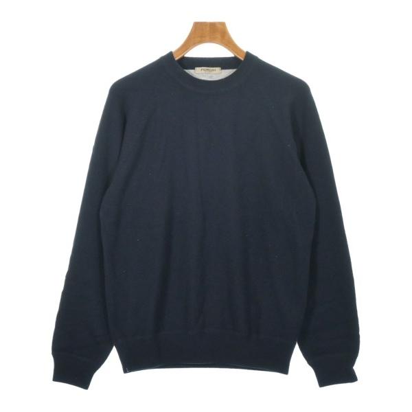 【ブランド】FIORONI (フィオローニ)【タイプ】メンズ【商品番号】2200614699081r20251101【コンディション】ランク：B   詳細：全体毛羽立ちあり【カラー】紺【サイズ】48(L位)【実寸(cm)】身幅:48cm,裄...