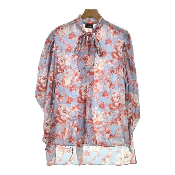 【タイプ】レディース【商品番号】2200464531067r20240801【コンディション】ランク：新品同様   【カラー】水色x赤x白(花柄)【サイズ】34(XS位)【実寸(cm)】身幅:48cm,肩幅:40cm,袖丈:65cm,着丈:...