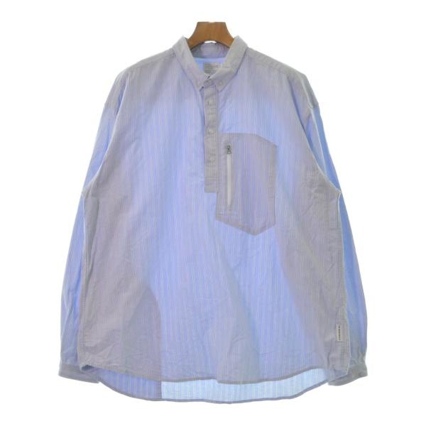 【タイプ】メンズ【商品番号】2200490522107r20241003【コンディション】ランク：A   【カラー】水色x白x黒(ストライプ)【サイズ】L【実寸(cm)】身幅:67cm,肩幅:59cm,袖丈:64.5cm,着丈:82cm【素...