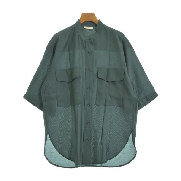 【ブランド】LAATO (ラート)【タイプ】レディース【商品番号】2200611301024r20251108【コンディション】ランク：A   【カラー】緑【サイズ】F【実寸(cm)】身幅:58cm,肩幅:51cm,袖丈:31cm,着丈:7...