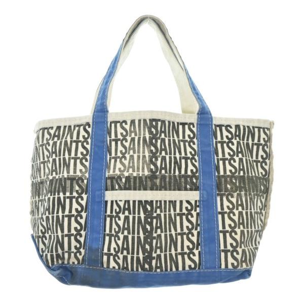 【ブランド】SAINT MICHAEL (セントマイケル)【タイプ】メンズ【商品番号】2200619840013r20251108【コンディション】ランク：B   詳細：表面、内側汚れ、スレあり【カラー】白x黒x青(総柄)【サイズ】-【実寸...