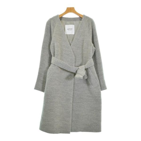 【タイプ】レディース【商品番号】2200562281031r20250508【コンディション】ランク：B   【カラー】グレー【サイズ】36(S位)【実寸(cm)】身幅:49cm,裄丈:85cm,着丈:97.5cm【付属品】ウエストベルト ...