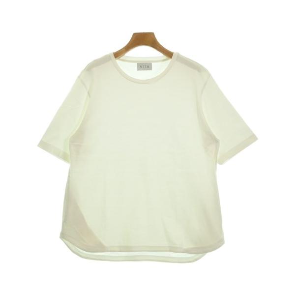【ブランド】STIR (スティア)【タイプ】レディース【商品番号】2200629679436r20251130【コンディション】ランク：A   【カラー】白【サイズ】LL【実寸(cm)】身幅:50cm,肩幅:45cm,袖丈:26cm,着丈:...