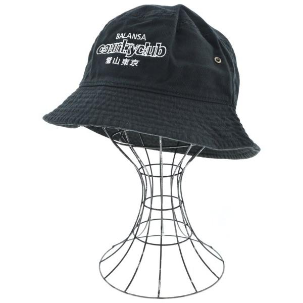 【ブランド】balansa (バランサ)【タイプ】メンズ【商品番号】2200623266021r20251114【コンディション】ランク：A   【カラー】黒【サイズ】-【実寸(cm)】頭まわり:56cm,ツバ:6cm,高さ:10cm【素材...