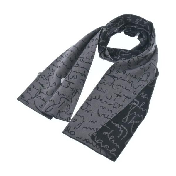 【ブランド】UPPERCASE (アッパーケース)【タイプ】メンズ【商品番号】2200654098646r20260222【コンディション】ランク：A   【カラー】黒xグレー(総柄)【サイズ】-【実寸(cm)】全長:170cm,幅:27c...