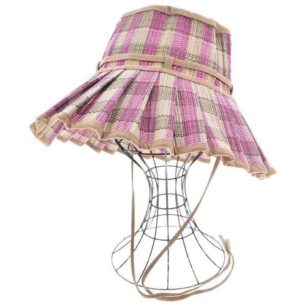 【ブランド】Lorna Murray (ローナマーレイ)【タイプ】レディース【商品番号】2200647700150r20260310【コンディション】ランク：B   【カラー】ベージュxピンク系【サイズ】M【実寸(cm)】頭まわり:56cm...