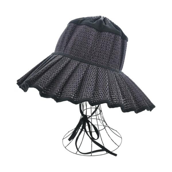 【ブランド】Lorna Murray (ローナマーレイ)【タイプ】レディース【商品番号】2200687975112r20260526【コンディション】ランク：A   【カラー】紫x黒【サイズ】L【実寸(cm)】頭まわり:58cm,ツバ:12...