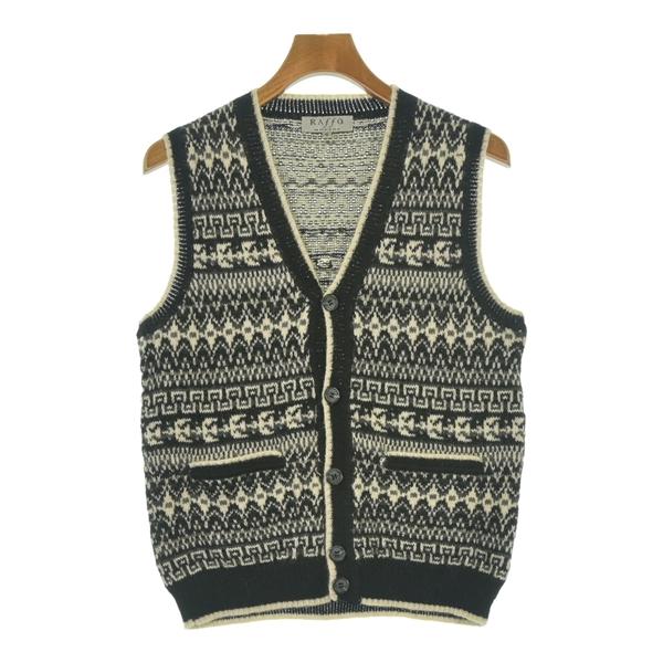 【ブランド】Raffa Molina (ラッファモリーナ)【タイプ】メンズ【商品番号】2200638768060r20251220【コンディション】ランク：B   詳細：1は内側です【カラー】黒xベージュxグレー(総柄)【サイズ】S【実寸(...