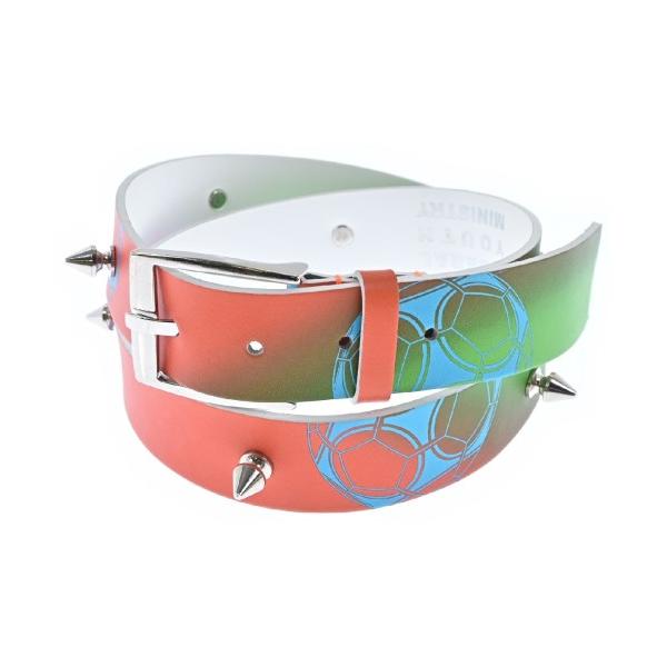 【タイプ】メンズ【商品番号】2200530949185r20250130【コンディション】ランク：A   【カラー】黄緑xオレンジx水色等(総柄)【サイズ】-【実寸(cm)】ウエスト最小:88cm,ウエスト最大:98cm,幅:3cm【素材】...