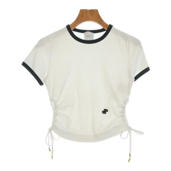 【ブランド】PATOU (パトゥ)【タイプ】レディース【商品番号】2200646928326r20260223【コンディション】ランク：A   【カラー】白x紺【サイズ】XS【実寸(cm)】身幅:34cm,肩幅:32cm,袖丈:14.5cm...