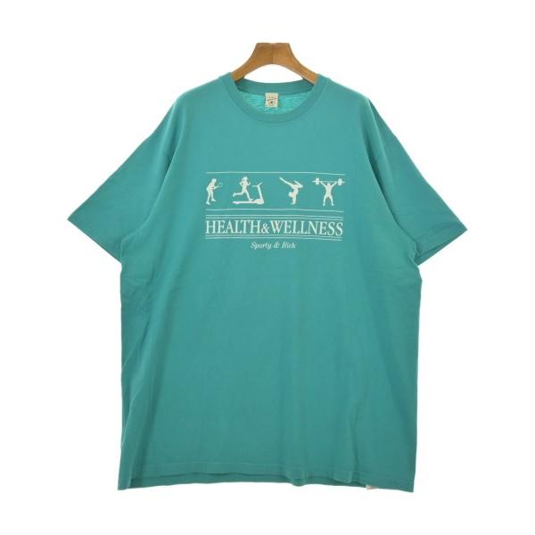 【ブランド】Sporty &amp; Rich (スポーティーアンドリッチ)【タイプ】メンズ【商品番号】2200612339057r20251014【コンディション】ランク：B   【カラー】青緑【サイズ】XL【実寸(cm)】身幅:62cm...
