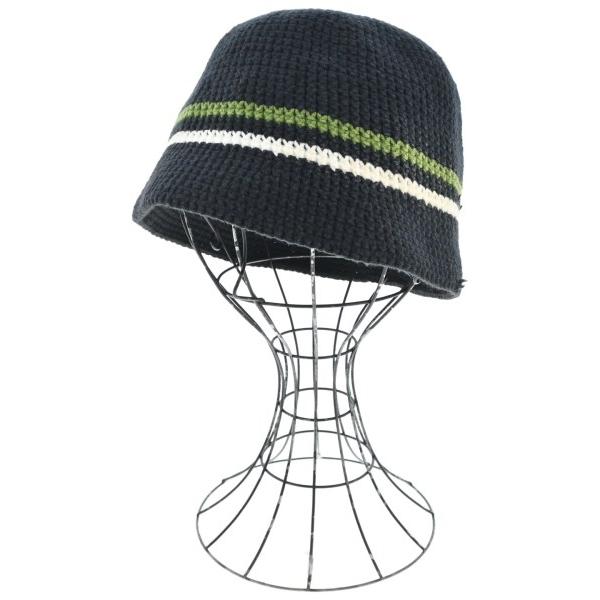 【ブランド】FLATLUX (フラットラックス)【タイプ】レディース【商品番号】2200643609198r20260112【コンディション】ランク：B   詳細：品質表示なし【カラー】黒x緑x白(ボーダー)【サイズ】-【実寸(cm)】頭ま...