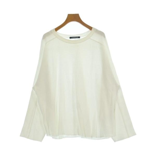 【ブランド】My weakness (マイ ウィークネス)【タイプ】レディース【商品番号】2200584483024r20250811【コンディション】ランク：B   詳細：首まわり汚れあり【カラー】白【サイズ】F【実寸(cm)】身幅:64...