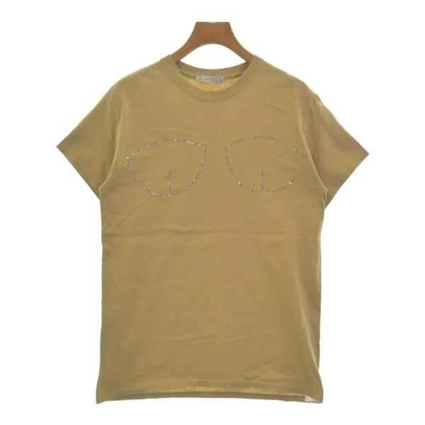 【タイプ】レディース【商品番号】2200527146108r20250302【コンディション】ランク：B   【カラー】ベージュ【サイズ】F【実寸(cm)】身幅:45.5cm,肩幅:43cm,袖丈:15cm,着丈:64cm【素材】綿100%...