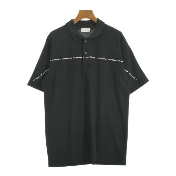 【ブランド】HYPEGOLF (ハイプゴルフ)【タイプ】メンズ【商品番号】2200620690010r20251104【コンディション】ランク：A   【カラー】黒【サイズ】L【実寸(cm)】身幅:44cm,肩幅:46.5cm,袖丈:22c...