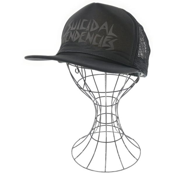 【ブランド】SUICIDAL TENDENCIES (スイサイダルテンデンシーズ)【タイプ】メンズ【商品番号】2200590667074r20251005【コンディション】ランク：B   【カラー】黒【サイズ】-【実寸(cm)】頭まわり:5...