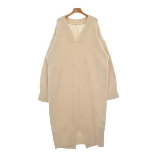 【ブランド】INED CLARO (イネドクラロ)【タイプ】レディース【商品番号】2200615727097r20251104【コンディション】ランク：B   詳細：所々毛羽立ちあり【カラー】ベージュ【サイズ】F【実寸(cm)】身幅:60c...