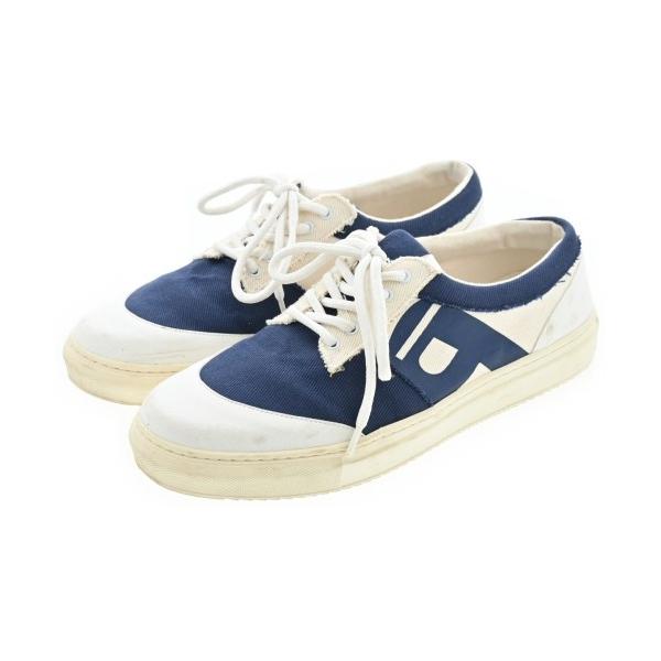 【ブランド】PHILEO (フィレオ)【タイプ】メンズ【商品番号】2200614001211r20251215【コンディション】ランク：B   【カラー】紺x白【サイズ】EU43(28cm位)【実寸(cm)】高さ:5cm,ヒール:3.5cm...