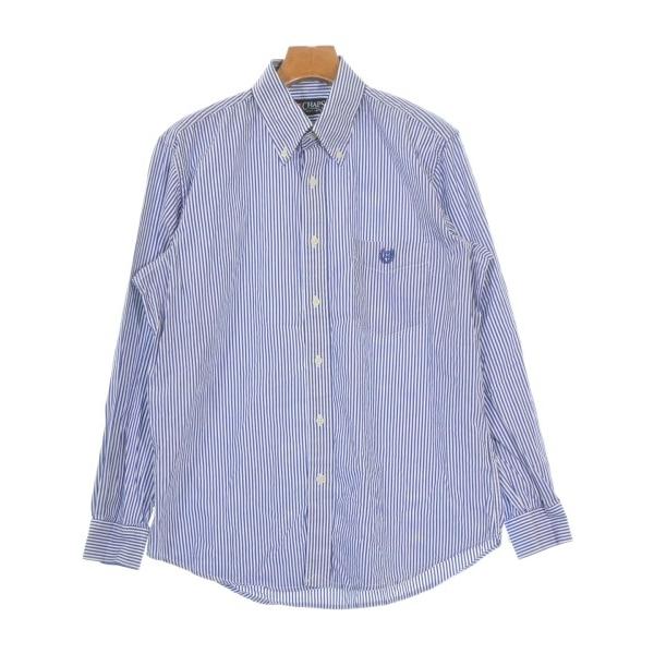 【ブランド】CHAPS RALPH LAUREN (チャップスラルフローレン)【タイプ】メンズ【商品番号】2200677042107r20260514【コンディション】ランク：B   【カラー】青x白(ストライプ)【サイズ】L【実寸(cm)...