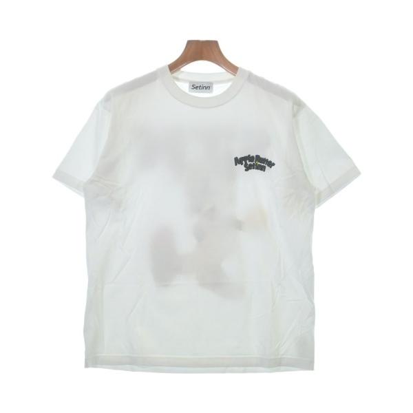 【ブランド】Setinn (セットイン)【タイプ】メンズ【商品番号】2200587804048r20251102【コンディション】ランク：B   【カラー】白【サイズ】L【実寸(cm)】身幅:52cm,肩幅:45cm,袖丈:20cm,着丈:...