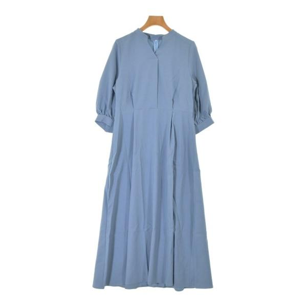 【ブランド】3/4 three quarter (スリークォーター)【タイプ】レディース【商品番号】2200655069010r20260210【コンディション】ランク：A   【カラー】青【サイズ】F【実寸(cm)】身幅:46cm,肩幅:...