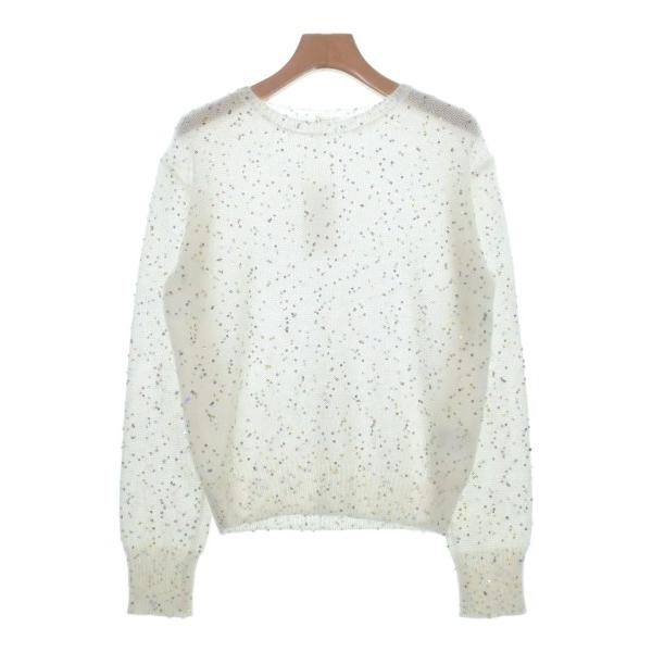 【ブランド】BRILL (ブリル)【タイプ】レディース【商品番号】2200644744973r20260301【コンディション】ランク：B   詳細：所々引っかかりあり【カラー】白(ラメ)【サイズ】F【実寸(cm)】身幅:48cm,肩幅:4...