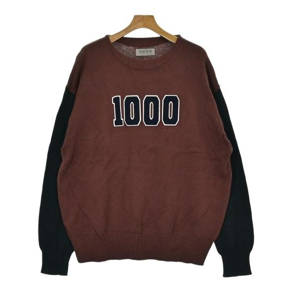 【ブランド】IOOOS THOUSANDS (サウザンズ)【タイプ】メンズ【商品番号】2200640660055r20260219【コンディション】ランク：新品同様   【カラー】茶x黒【サイズ】L【実寸(cm)】身幅:60.5cm,肩幅:...