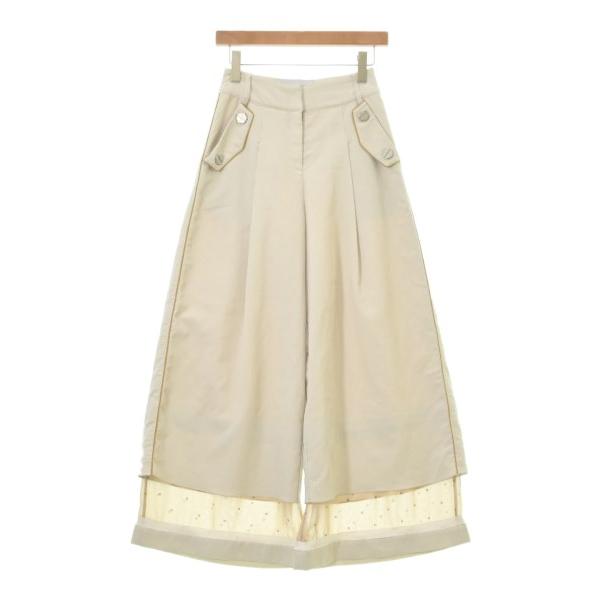 【タイプ】レディース【商品番号】2200554212012r20250414【コンディション】ランク：A   【カラー】ベージュx白(ストライプ)【サイズ】XS【実寸(cm)】ウエスト:61.5cm,裾周り:72.5cm,ヒップ:85cm,...