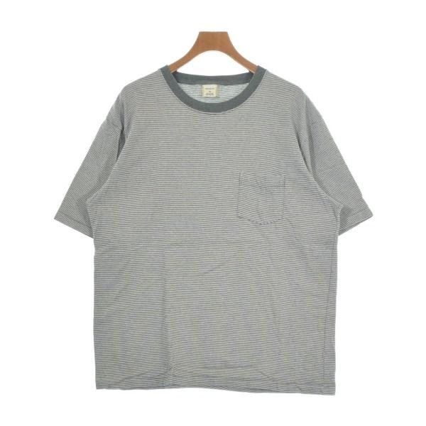 【ブランド】Khakis (カーキス)【タイプ】メンズ【商品番号】2200644131063r20260131【コンディション】ランク：A   【カラー】グレーx白(ボーダー)【サイズ】4(XL位)【実寸(cm)】身幅:59cm,肩幅:54...
