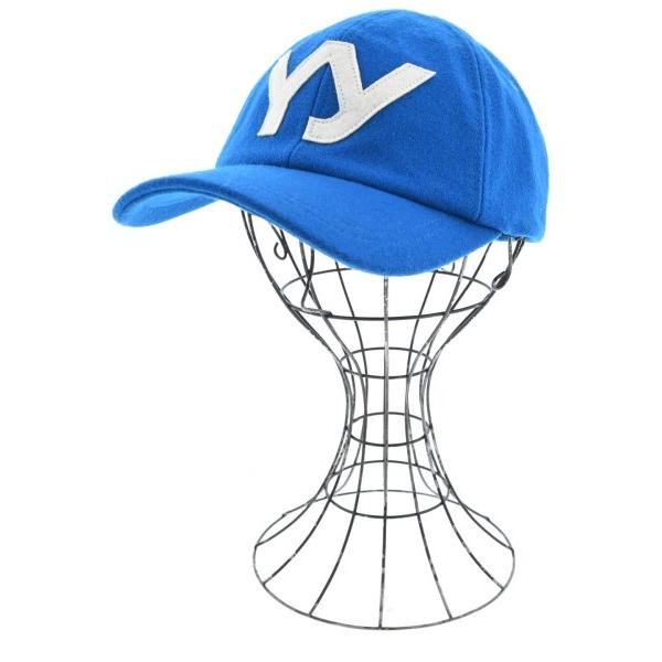 【ブランド】OPEN Yy (オープンワイワイ)【タイプ】レディース【商品番号】2200657159047r20260310【コンディション】ランク：B   【カラー】青【サイズ】F【実寸(cm)】頭まわり:55.5cm,ツバ:7.5cm,...