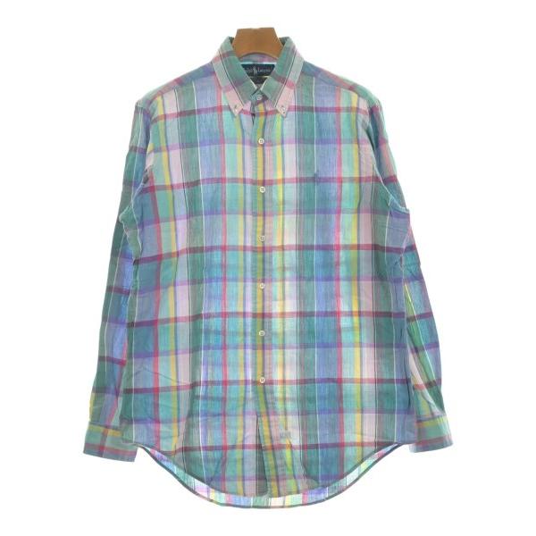 【ブランド】Polo Ralph Lauren (ポロラルフローレン)【タイプ】メンズ【商品番号】2200636042087r20260124【コンディション】ランク：C   詳細：所々スレ、汚れあり【カラー】緑x水色x赤等(チェック)【サ...