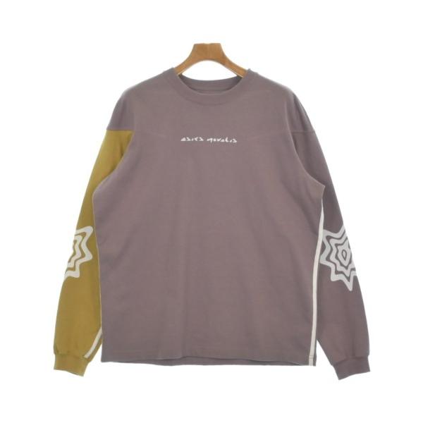 【ブランド】ASICS NOVALIS (アシックス　ノバリス)【タイプ】メンズ【商品番号】2200569780087r20251008【コンディション】ランク：B   詳細：袖口汚れあり【カラー】グレー系xマスタード【サイズ】M【実寸(c...