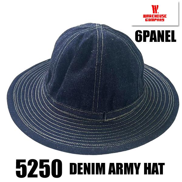 ウエアハウスより完売必須のデニムアーミーハットが登場です。特徴的な6枚のパネルのアーミーハットです。またブリムに無数に走るステッチは、洗いこむことで独特のアタリを生みだします。帽子専門の工場でなく、あえてワークウェアを縫う工場で生産すること...