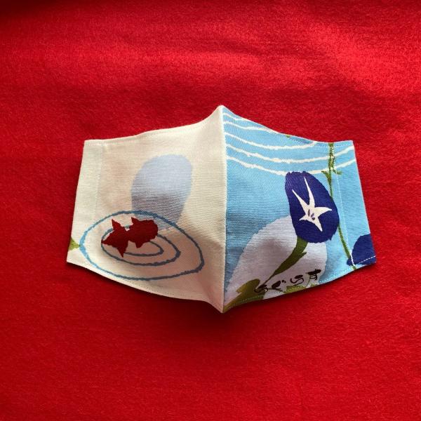 サイズ 　横：約12cm 　縦：約15cm 素材 　　表：手拭　裏：さらし大き目のメンズサイズのインナーマスクゴムは付属してますのでご自身で長さ調節してつけてください。表側にアイロンをかける場合は布をあててかけてください。