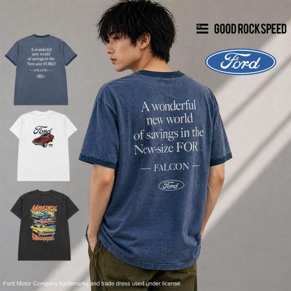 【メール便対応（OK）】ヴィンテージTシャツ市場が高騰する今、“本当に着やすいヴィンテージ感”を楽しめる1枚。FORDのアーカイブグラフィックをベースに、当時のアメリカンカルチャーやクラシックカーの空気感を現代的に再構築しました。ヴィンテー...