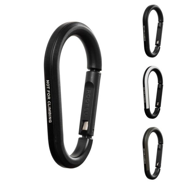 【メール便対応（OK）】アルミの強度、ギア感が漂う質感とデザイン、Aluminum・TPU・ABSの3種類の素材を組み合わせたアウトドアテイストのオリジナルハイブリットカラビナ。【付属品】2重リング【サイズ】高さ：約70mm、幅：約42mm...