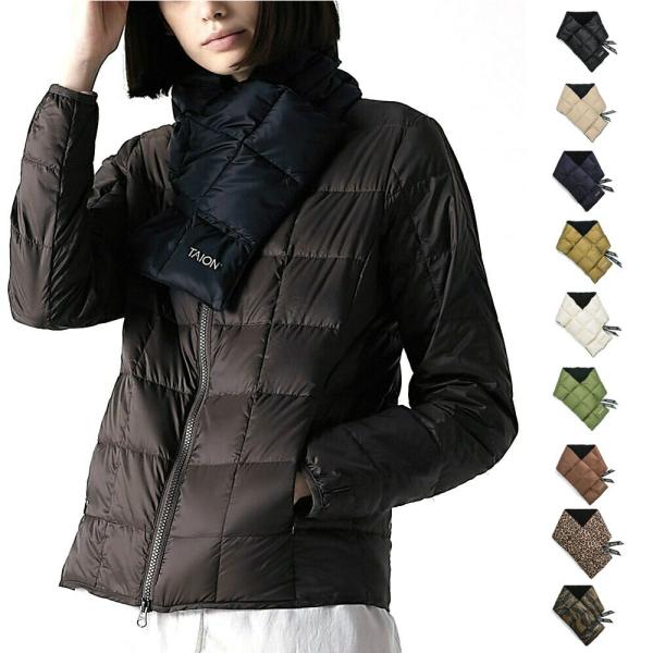 【メール便対応（OK）】【特徴】・表地には、TAIONナイロン生地に800FLPの上質なダウンを使用しています。・裏地には、保温性が高く肌触りの良いフリース素材を使用しています。・裏側のトンネル箇所を利用してパッカブルにできます。コンパクト...