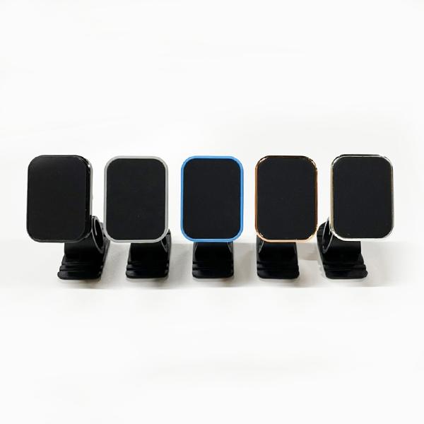 強力マグネット＆両面テープでしっかりと固定、片手で持ち運べるコンパクトサイズの車載スマートフォンホルダーです。セッティングが簡単で場所も取らないので運転席の視界を妨げず、また、360度自由にアングル調整が可能なのでGPSアプリなどを安全に操...