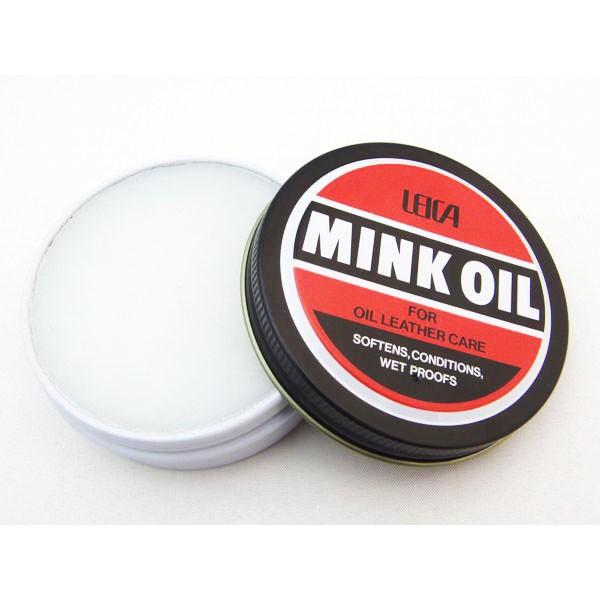 商品情報○商品名ライカ ミンクオイル○内容量45g○主成分ろう、油脂(ミンク油)、有機溶剤○商品説明老舗靴クリームブランド「ライカ」社製のミンクオイルです。オイルドレザーに油分を補給し、柔軟性を与え、防水力を高めます。べたつきや油のニオイも...