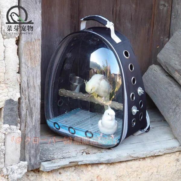 商品詳細規格 サイズ：41*31*28cmカラー：ブラック?ブルー?レッド肩に掛けたり?ハンドルに持ったりすることがいいます.素材-布の部分はオックスフォードで?丈夫で長持ちします.透明部分はやや柔らかい塩化ビニルで?鳥は緊張状態で透明部分...