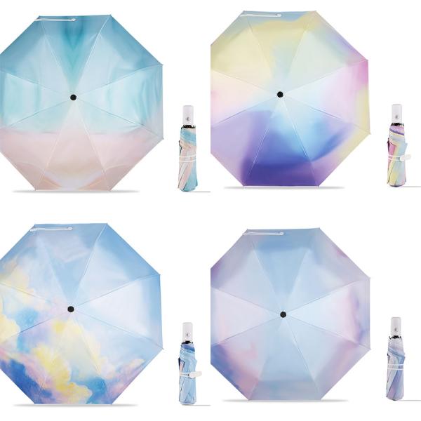 ◇ 仕様 ◇◆ 商品型番：S8K306◆ カラー：ピンクブルー、レインボー、ドリーム、スカイ◆ サイズ：折り畳み時：約30×5cm 傘展開時:約98×61cm◆ 重量：約360g